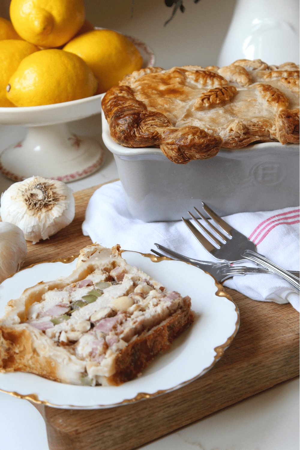 Emile Henry Chicken and Herb Pate En Croute Recipe by Katherine Burns ...