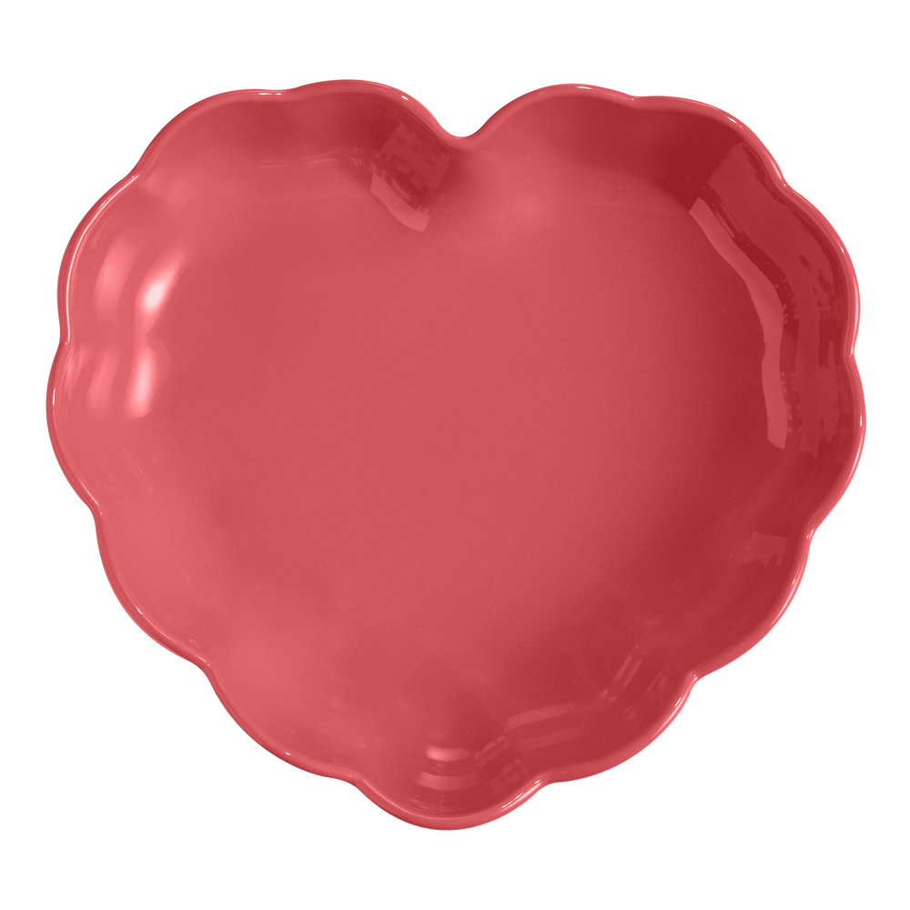 Emile Henry Madeleine Ceramic Heart Shaped Cake Dish, Handcrafted in ...