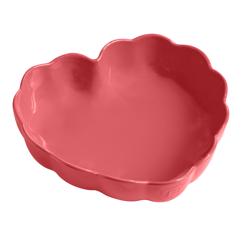 Emile Henry Madeleine Ceramic Heart Shaped Cake Dish, Handcrafted in ...