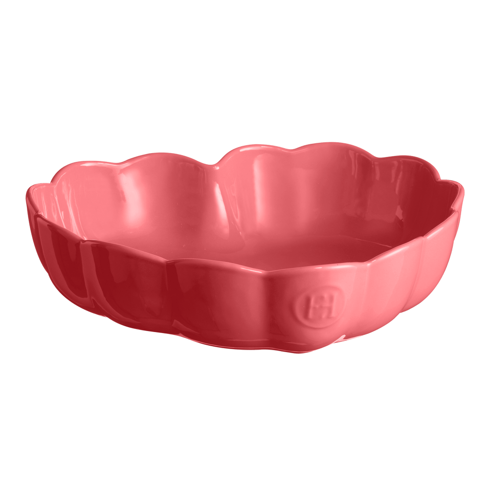 Emile Henry Madeleine Ceramic Heart Shaped Cake Dish, Handcrafted in ...